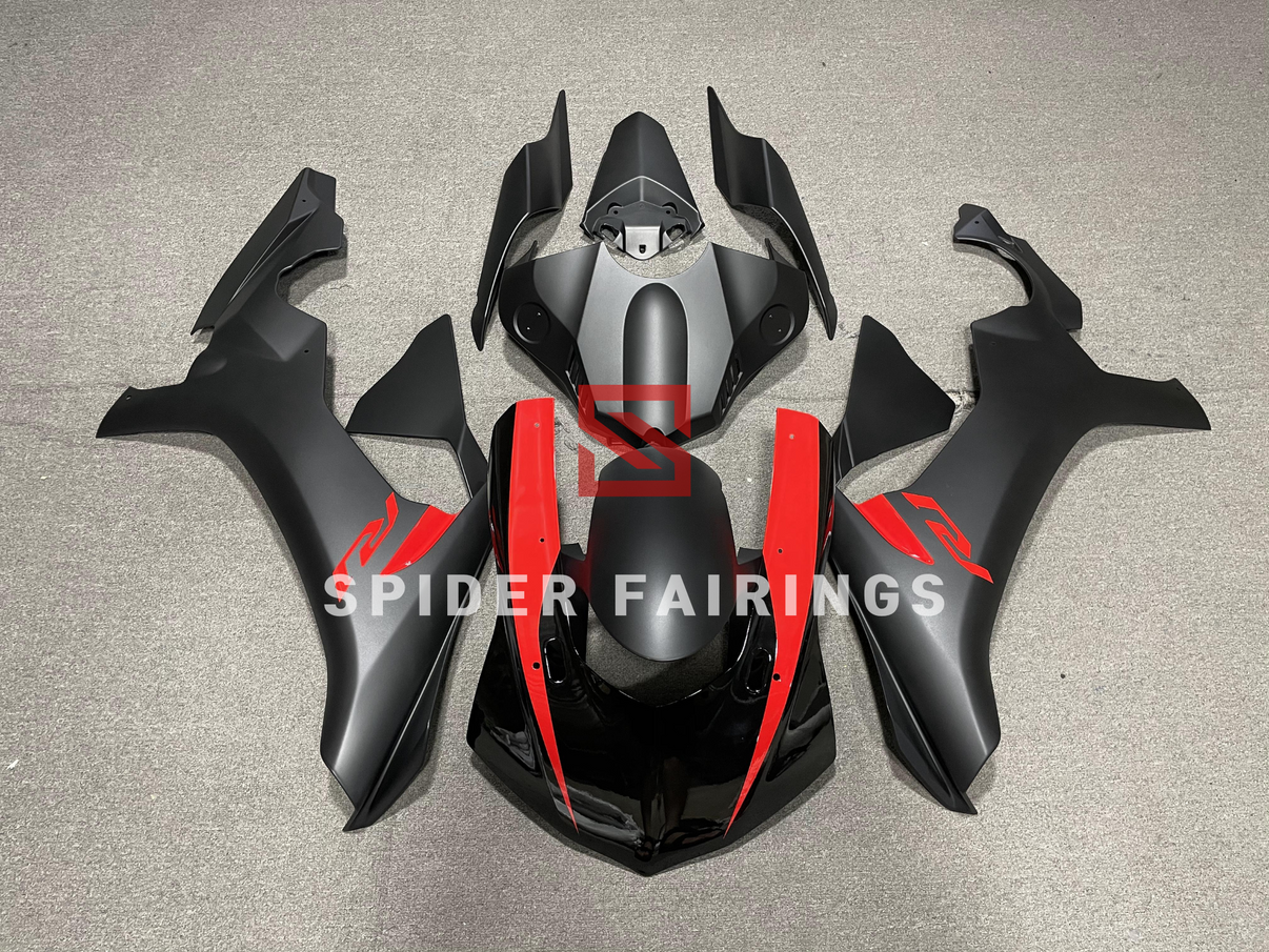 Matte Black and Red-Yamaha YZF R1 2015-2019 – SpiderFairings