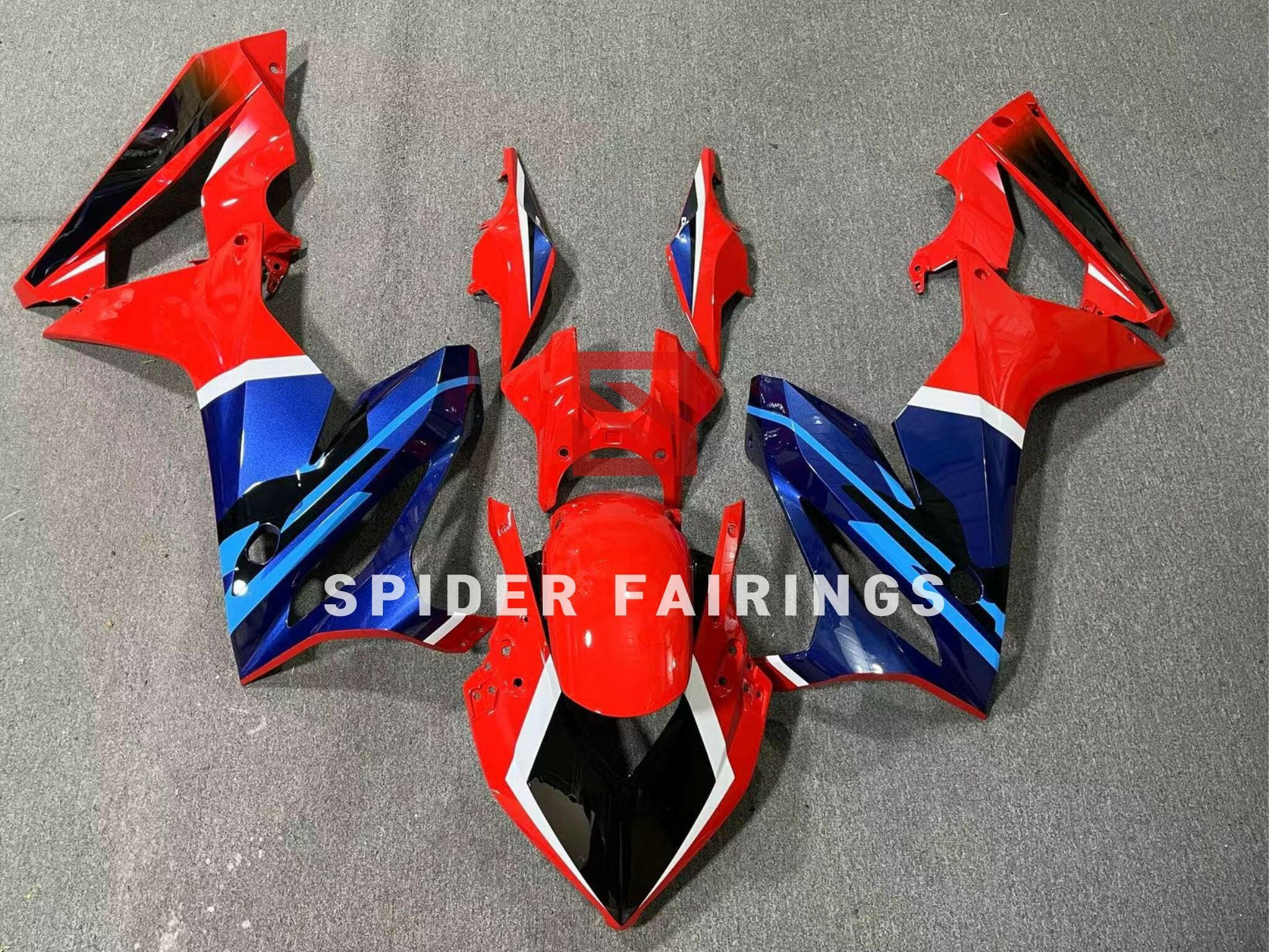 Red and Blue-Honda CBR650R 2019-2020 – SpiderFairings