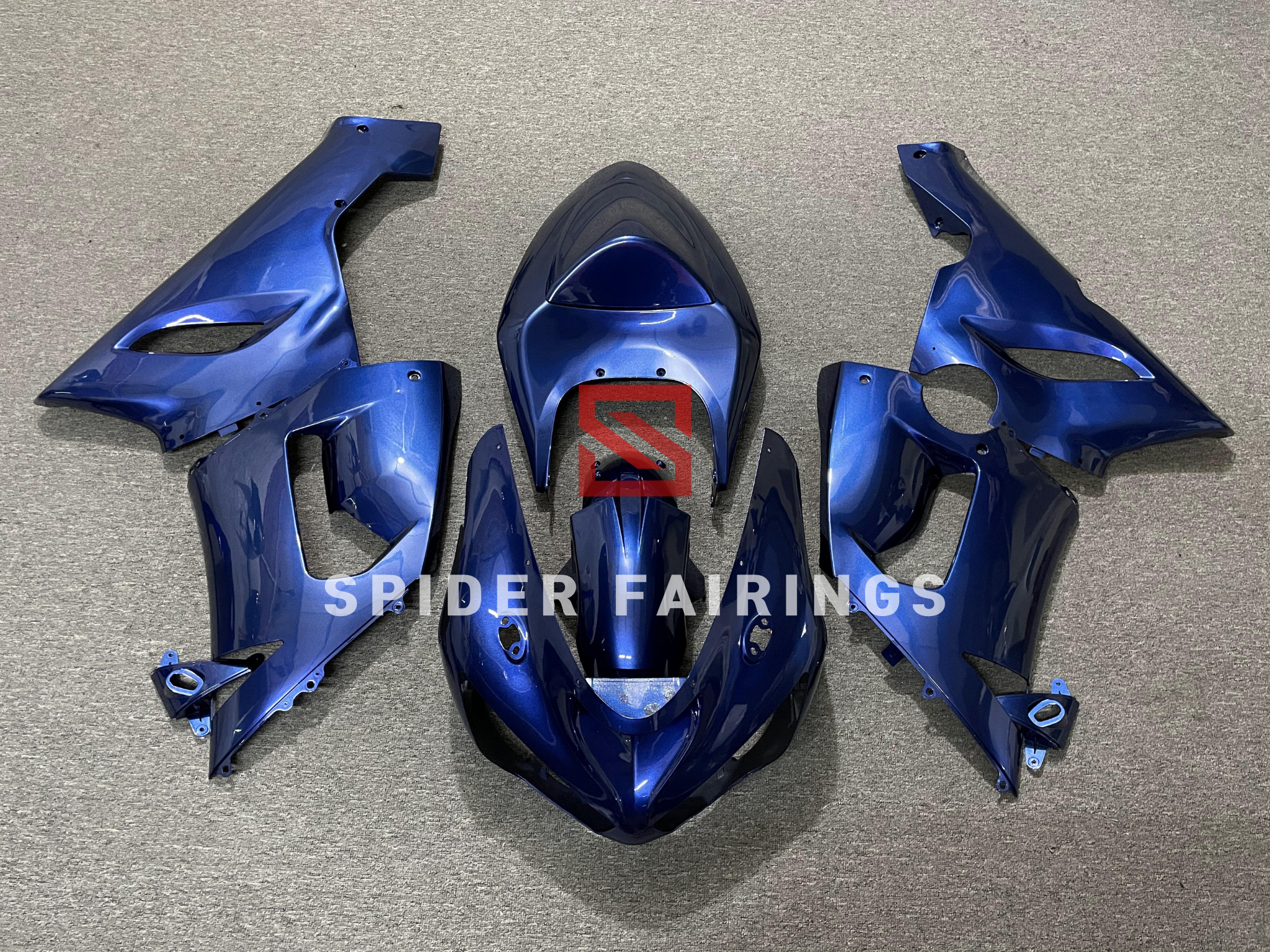 Gloss Dark Blue-Kawasaki ZX-6R 2005-2006 – SpiderFairings