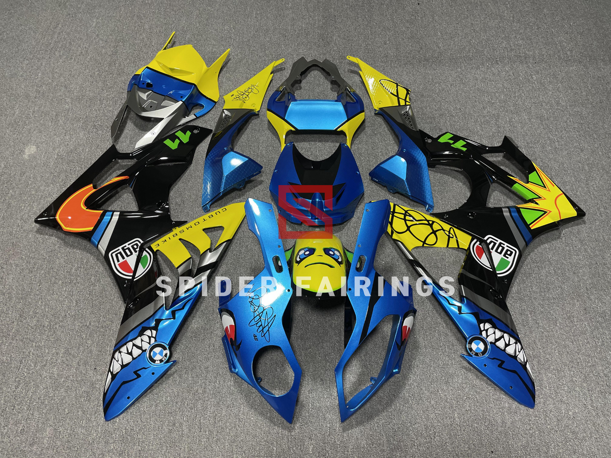 Custom Blue Shark-BMW S1000RR 2009-2014-Best Paint Custom Fairings for ...