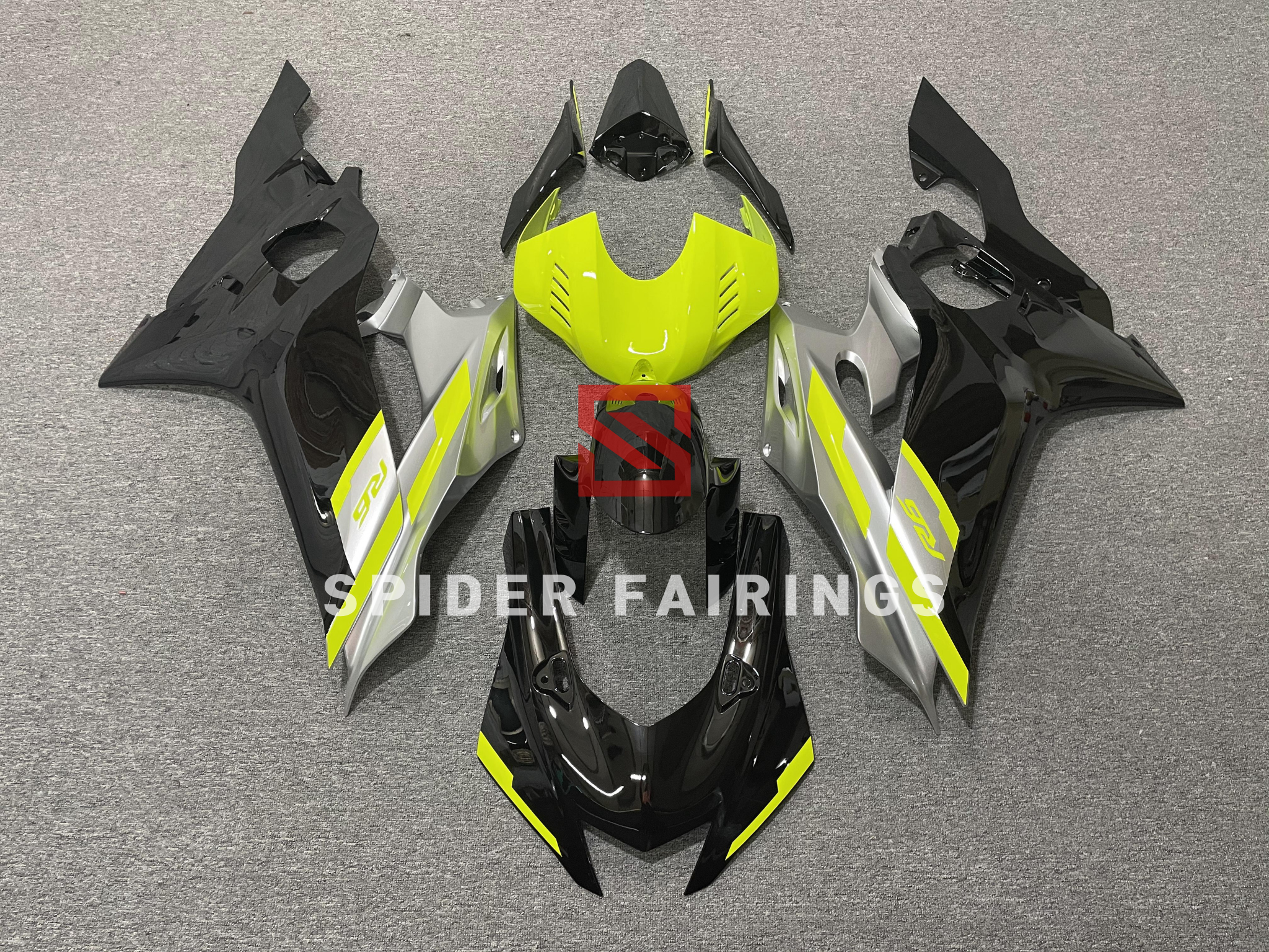 Gloss Black and Yellow-Yamaha YZF R6 2017-2022 – SpiderFairings