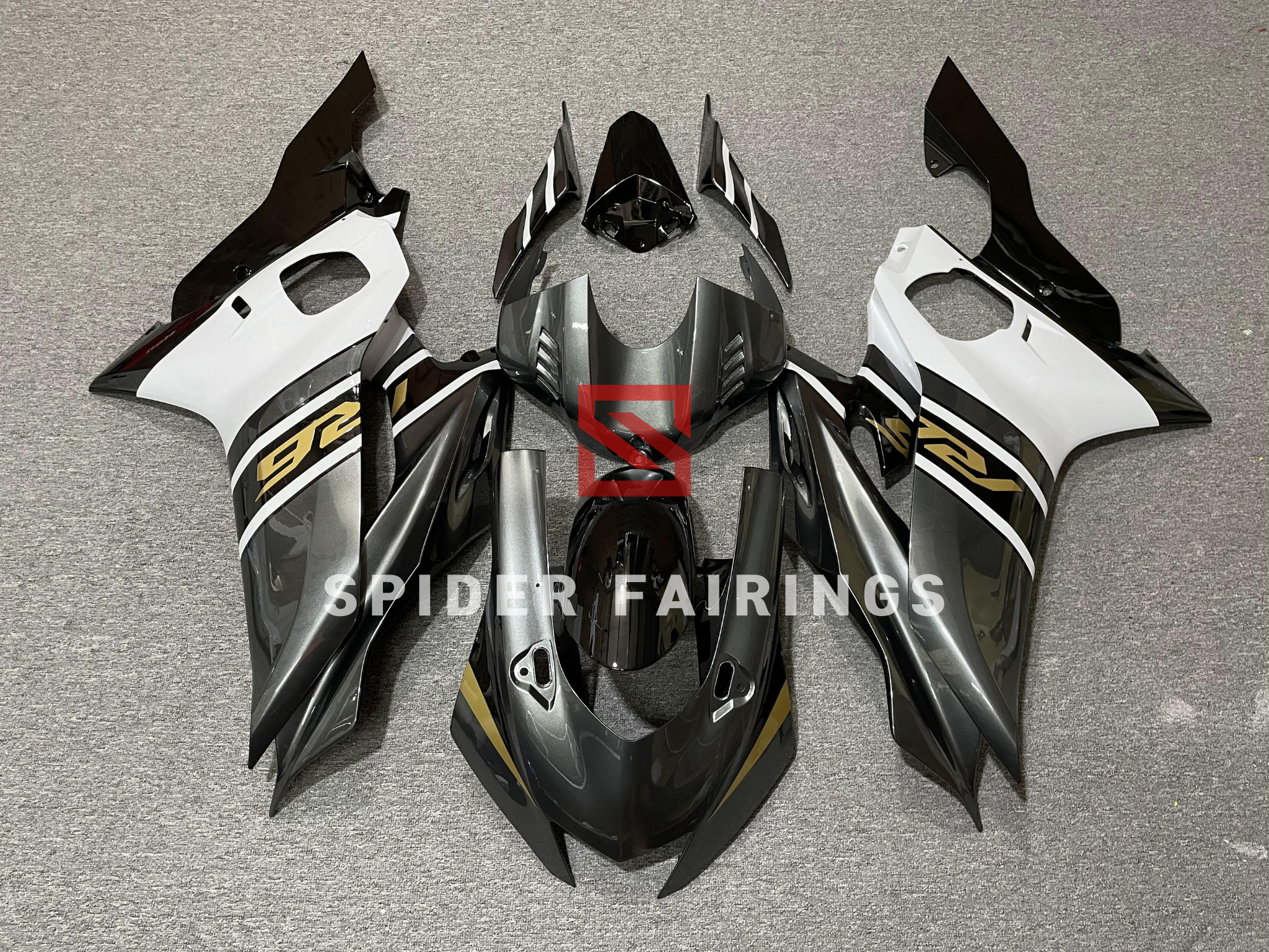 Dark Gray and Black-Yamaha YZF R6 2017-2022 – SpiderFairings