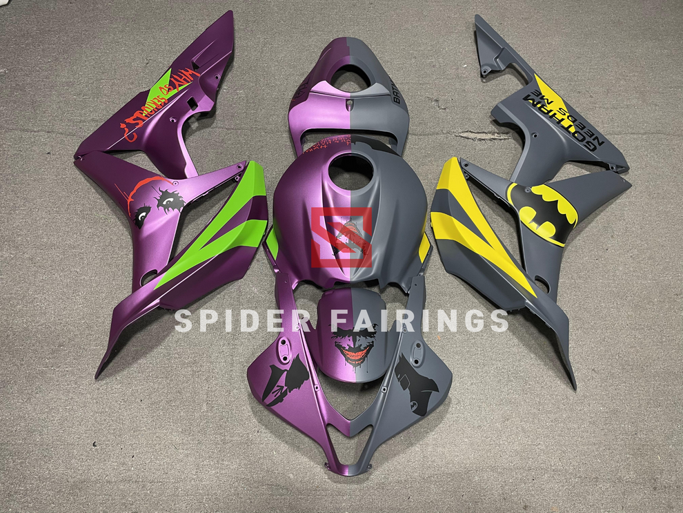 Matte Batman and Joker-Honda CBR600RR 2007-2008-Grey and Purple ...