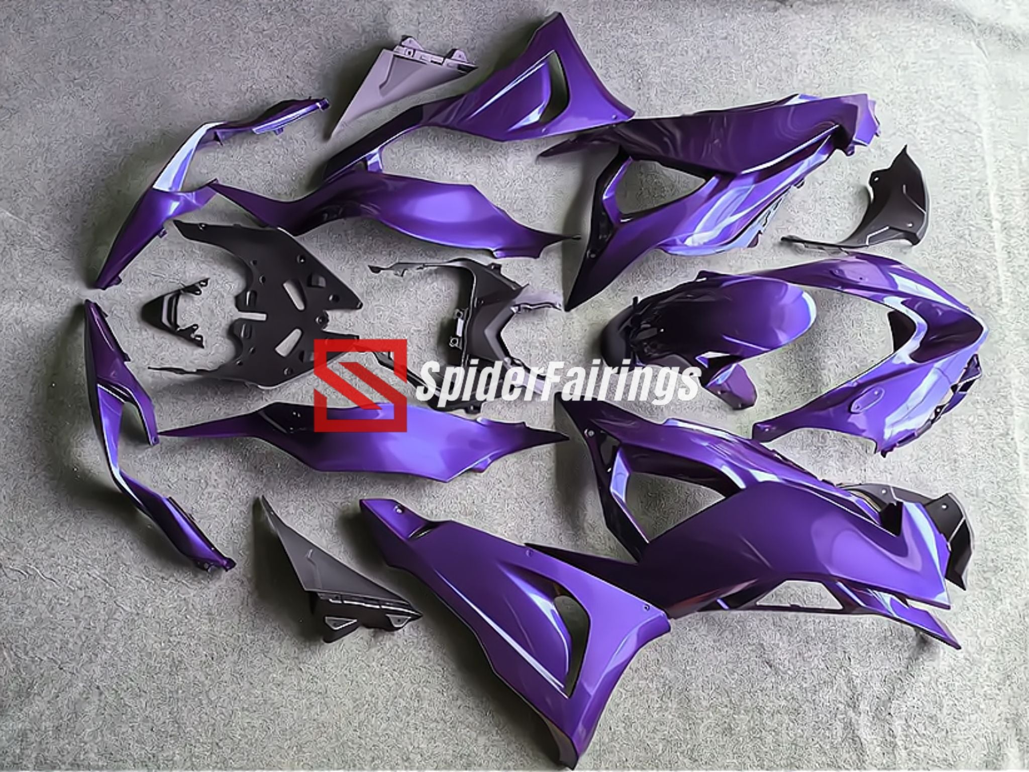 Gloss Purple-Kawasaki ZX-6R fairings 2024 – SpiderFairings